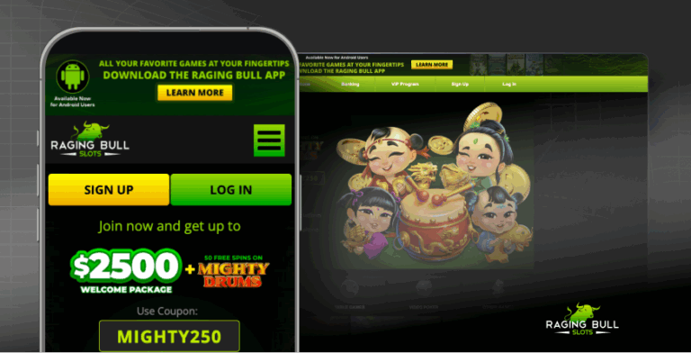 Raging Bull Casino Review 2026 – No Deposit Bonus Codes
